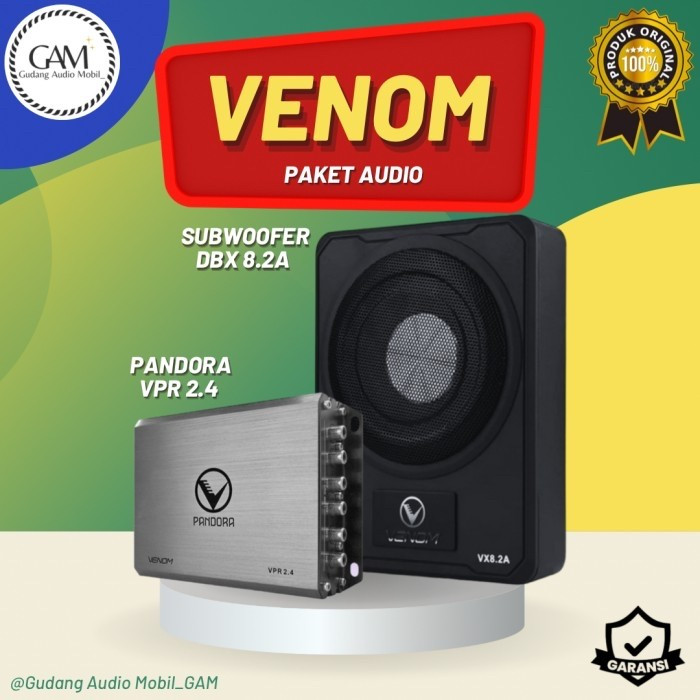 Jual PAKET AUDIO VENOM PANDORA PVR 2.4 / SUBWOOFER VENOM VX 8.2A | Shopee Indonesia