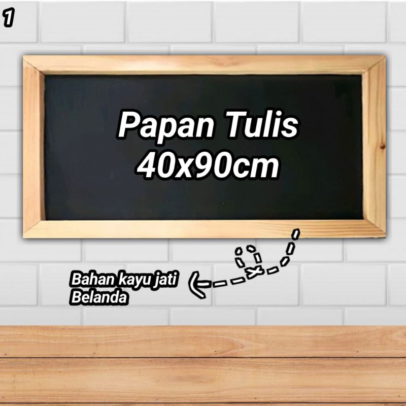 Jual Papan Tulis Kapur 40x90cm | Papan Tulis Blackboard| Papan Tulis ...