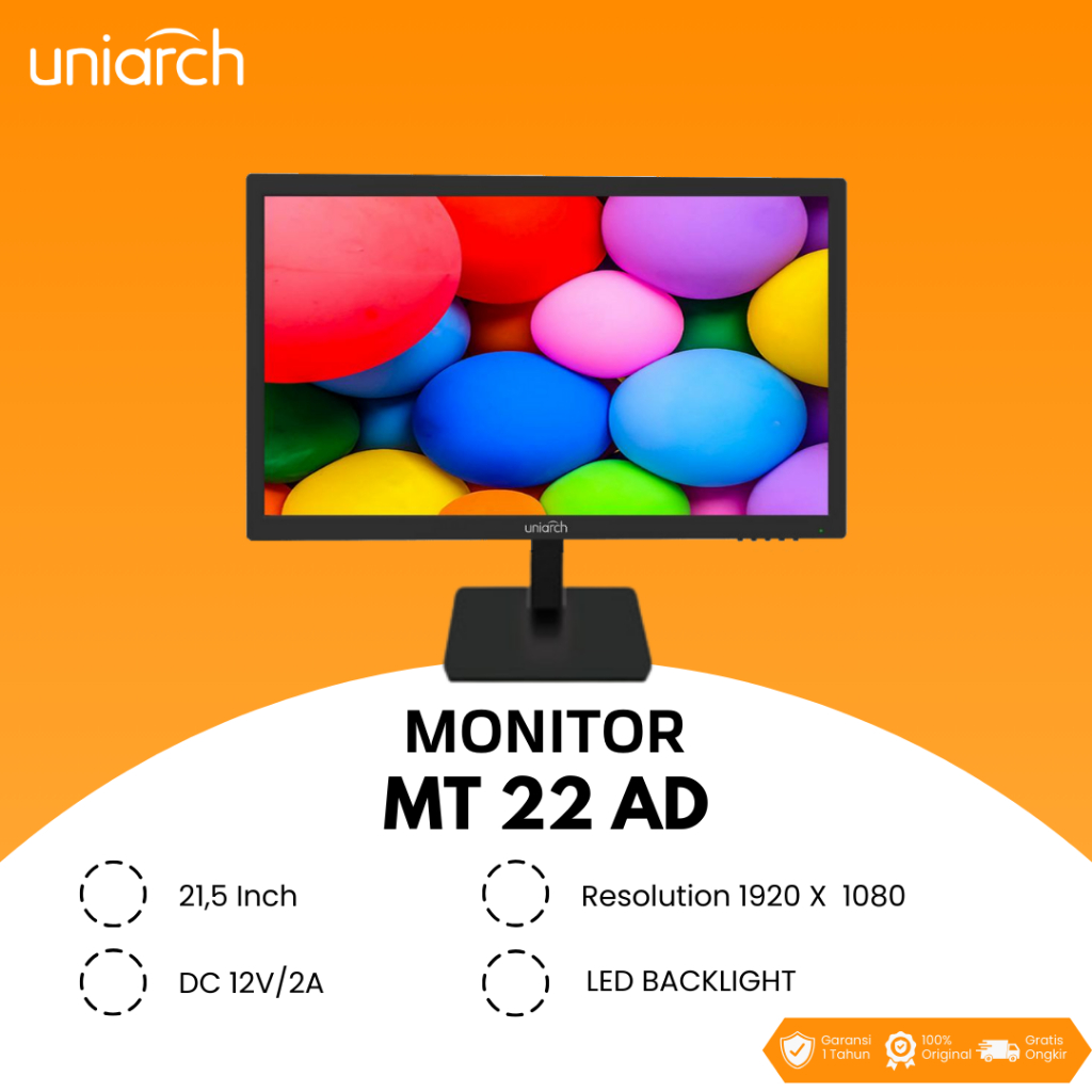 Jual Uniarch MT 22 AD FHD Monitor LED 22 INCH | Shopee Indonesia