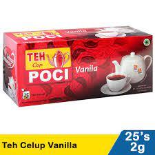 Jual TEH HITAM CELUP CAP POCI BOX VANILA ISI 25 TEH POCI VANILA ...