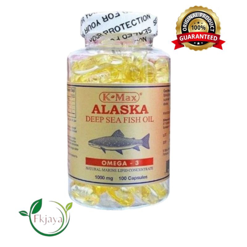 Jual K-max alaska deep sea fish oil omega 3 (tutup putih) | Shopee Indonesia