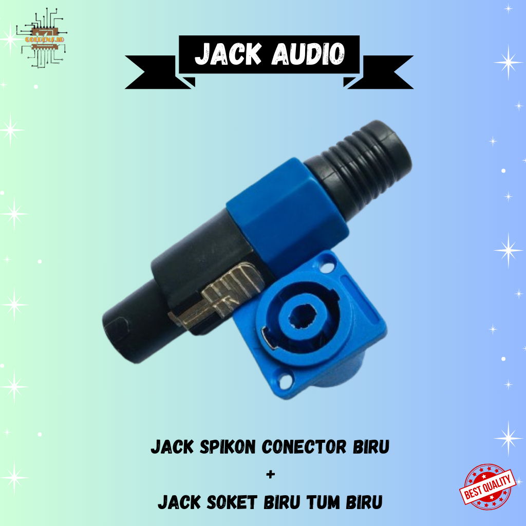 Jual SOKET SPIKON/SPIKON SATU SET JACK AUDIO ( JACK SPIKON + SOKET ...