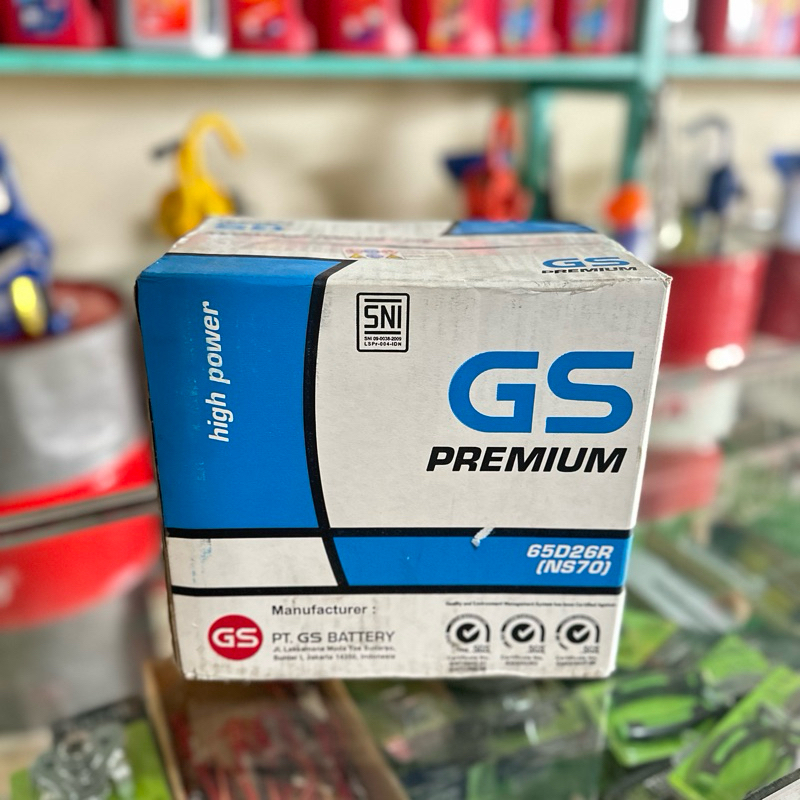 Jual Aki / Accu GS PREMIUM NS70 / 65D26R ASTRA OTOPARTS | Shopee Indonesia