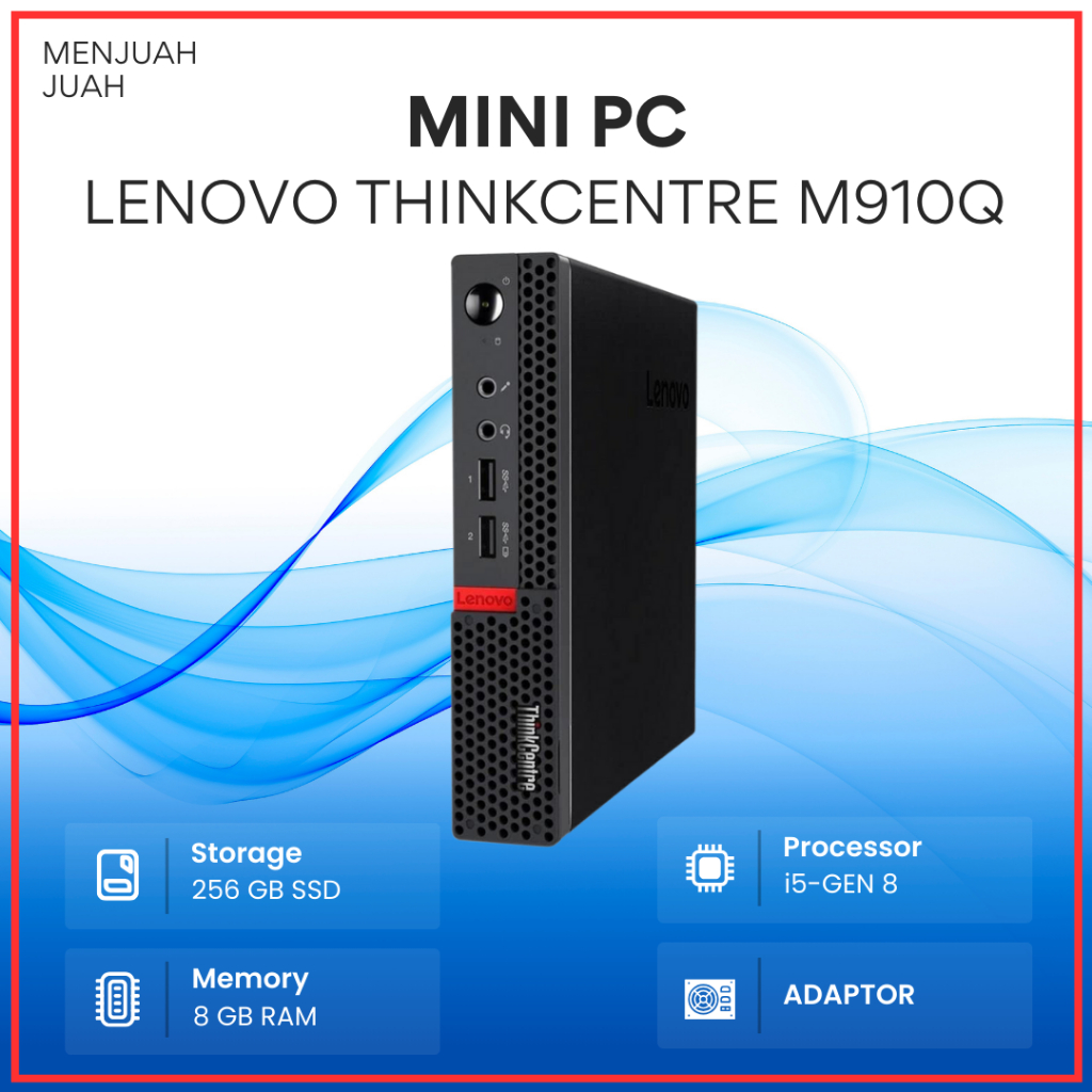Jual pc mini lenovo thinkcentre m910q/M710q i5 gen 7 ram 8gb ssd 256 gb ...