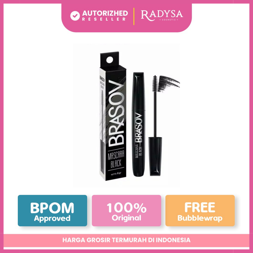 Jual 𝐑𝐀𝐃𝐘𝐒𝐀 - BRASOV Maskara Netto 8 G BPOM Eyelash Mascara Black ...