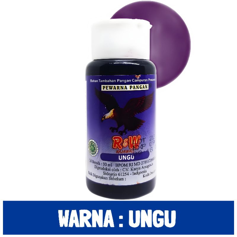 Jual Pewarna Makanan Minuman Rajawali R&W Cair 30ML | Shopee Indonesia