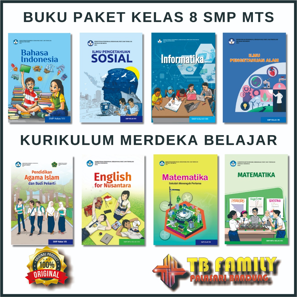 Jual Buku Pelajaran Siswa SMP MTS Kelas 8 VIII Kurikulum Merdeka ...