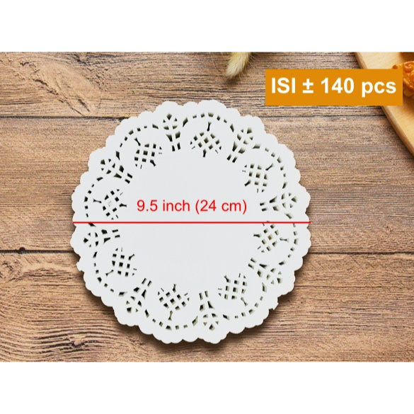 Jual aiGooTan - (ISI 140) KERTAS DOYLEYS - Paper Doilies Anti Minyak ...