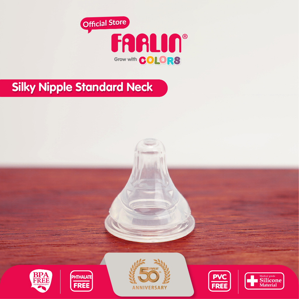 Jual Farlin Silky Nipple Standard Neck - Dot Botol Susu Bayi | Shopee ...