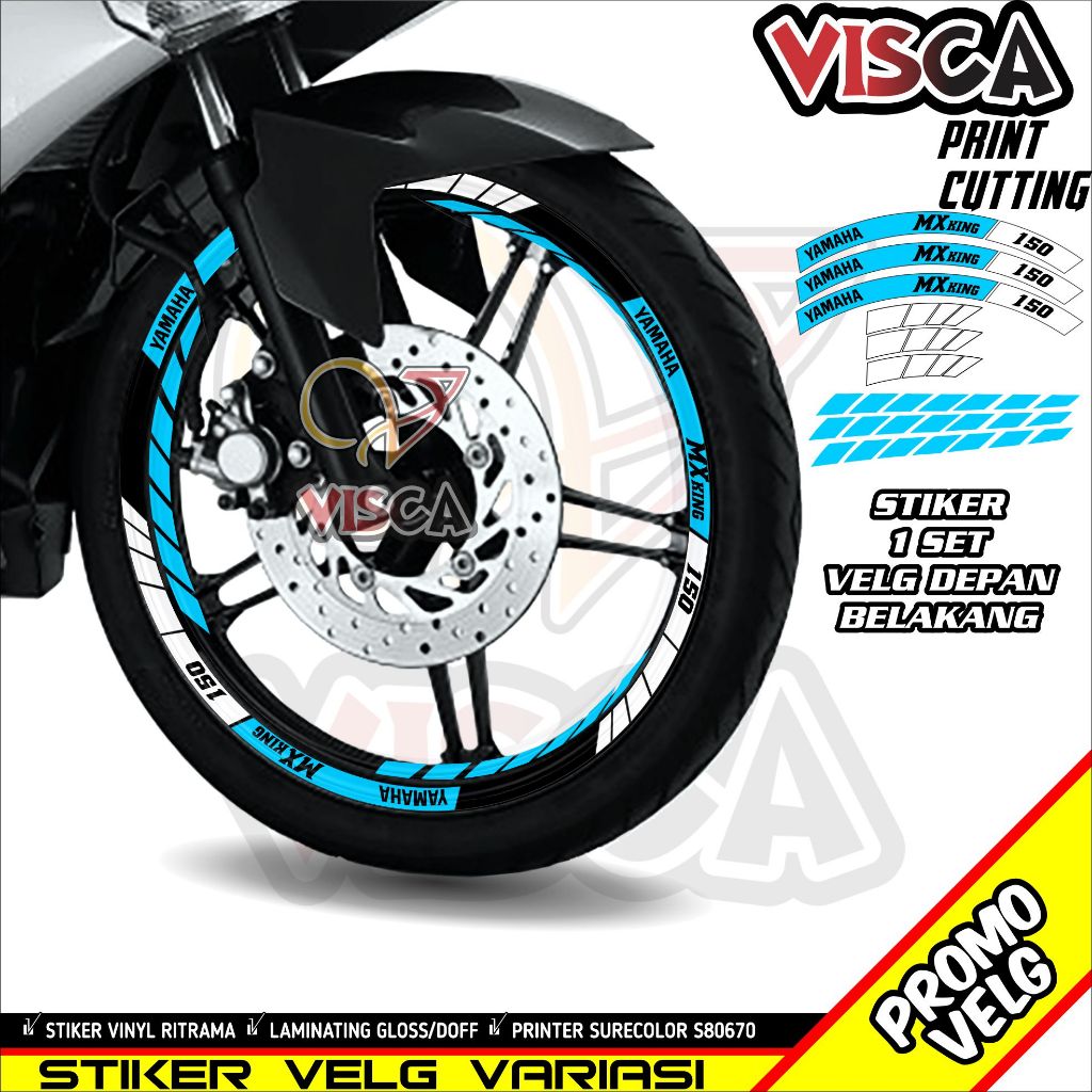 Jual Stiker Velg Mio List Velg Motor Stiker Velg Mx king 150 type 1 ...