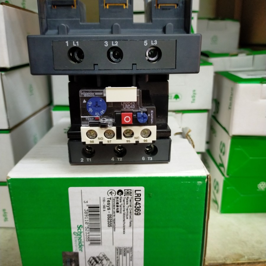Jual Thermal Overload Relay Schneider LRD4369 LRD 4369 110A-140A TOR ...