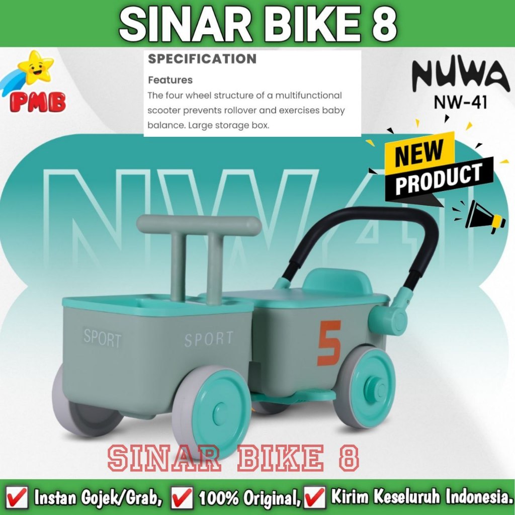 Jual Mobil Mobilan Anak Dorong PMB NUWA NW 41 NW41 NW-41 Push Car ...