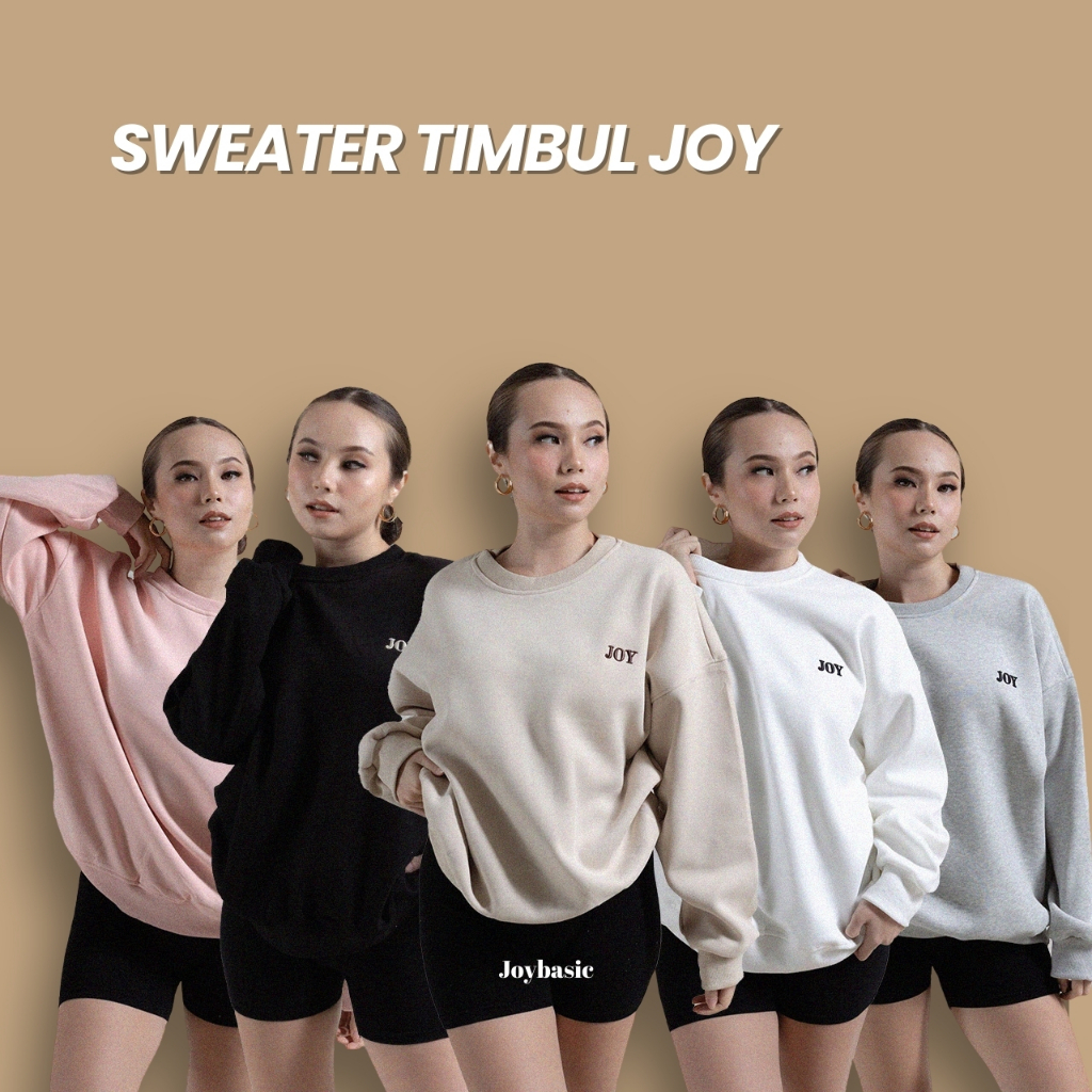 Jual Joybasic Women's Plain Sweater Crewneck | Shopee Indonesia