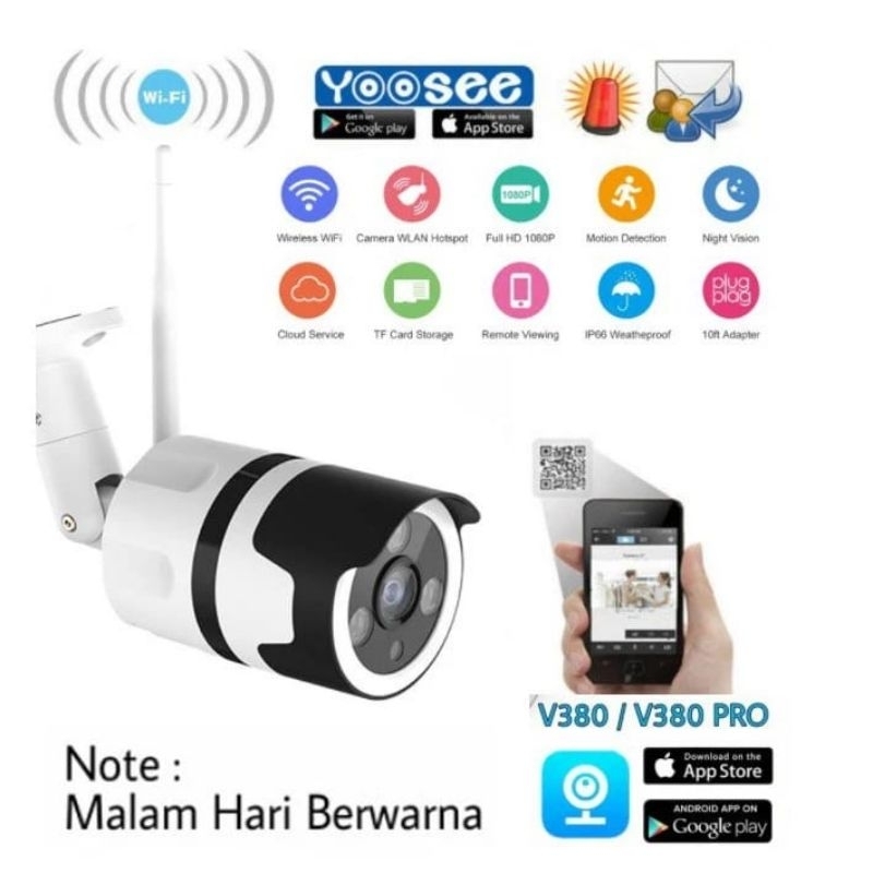 Jual CCTV Outdoor 8MP Camera Full HD 1080P Waterproof Cctv Wifi V380 ...