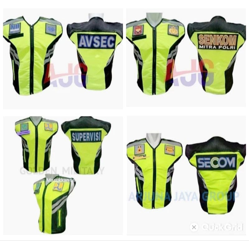 Jual Rompi avsec,rompi senkom mitra polri, rompi secom | Shopee Indonesia