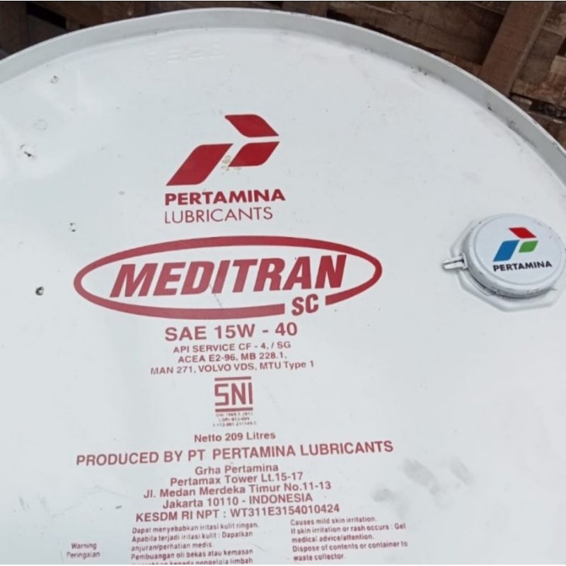 Jual Meditran SC SAE 15w40 Isi 209Liter | Shopee Indonesia
