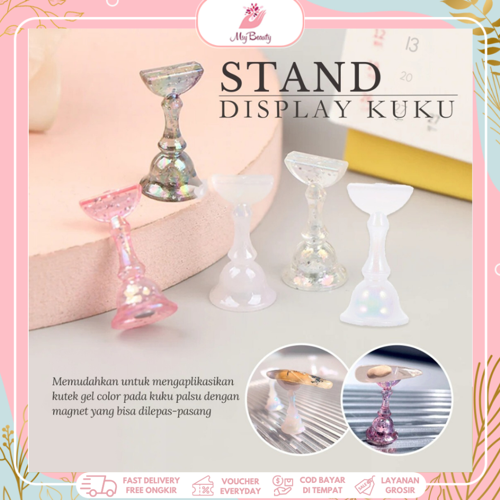Jual MSY 1Pcs/5Pcs Stand Display Kuku Palsu Magnetik Untuk Salon ...