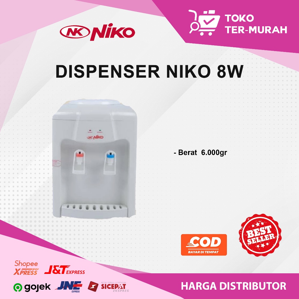 Jual NIKO 8W DISPENSER NIKO DISPENSER GALON ATAS PANAS NORMAL NIKO ...