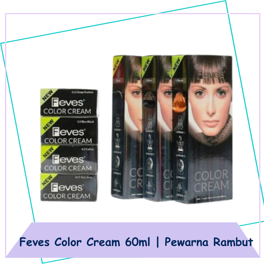 Jual CM Feves Color Cream 60ml | Pewarna Rambut | Shopee Indonesia