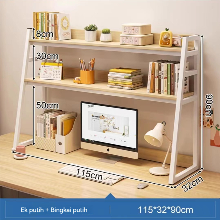 Jual Jutastore Rak Meja Stationery Desktop Storage Rak Buku Rak Buku ...