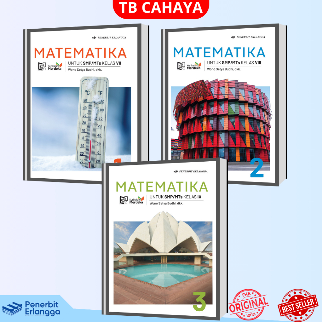 Jual MATEMATIKA SMP KELAS 7 8 9 VII VIII IX KURIKULUM MERDEKA PENERBIT ERLANGGA REVISI TERBARU ...