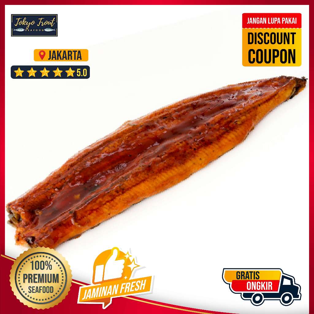 Jual unagi fresh | unagi kabayaki | unagi frozen | belut fillet | 200gr ...