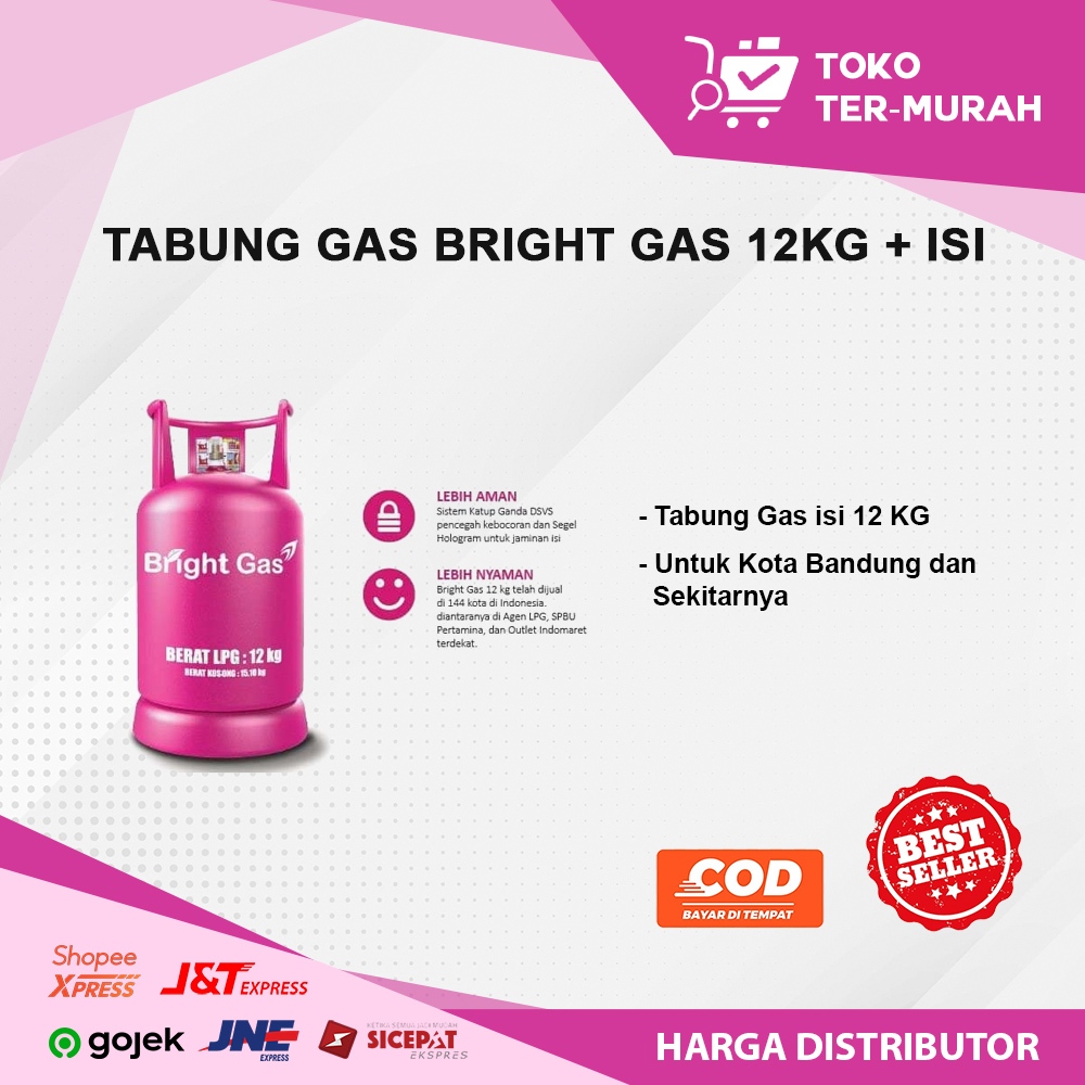 Jual TABUNG GAS BRIGHT GAS 12KG + ISI | Shopee Indonesia
