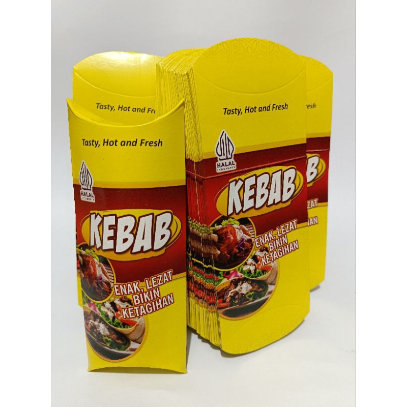 Jual Pack Kebab Kecil, Kemasan Kebab Kecil Ukuran 17 Cm, Bungkus Kebab ...