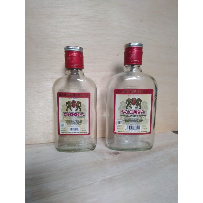 Jual Botol kosong mansion 250ml , 350ml / botol gepeng pajangan koleksi ...