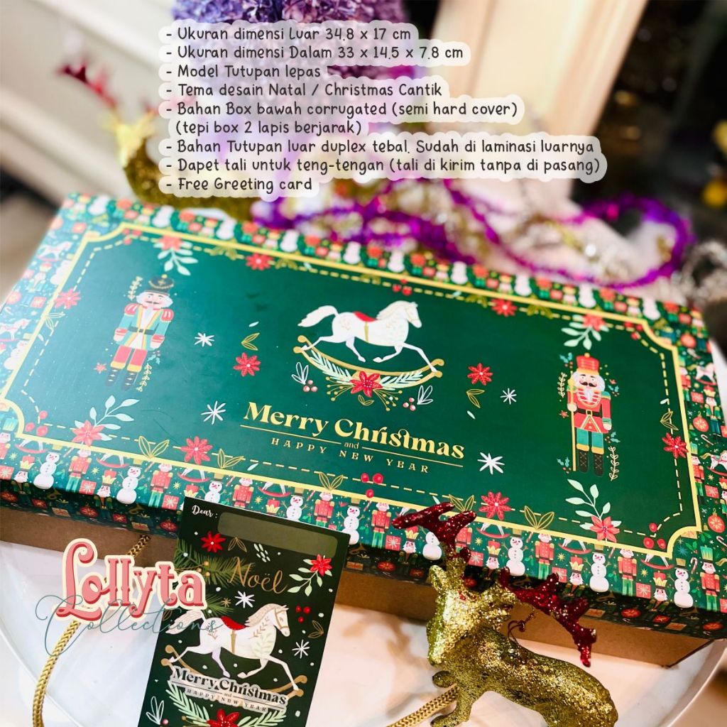 Jual Box isi 2 toples Bulet 500gr / box Kuker Tema Natal Seville London ...