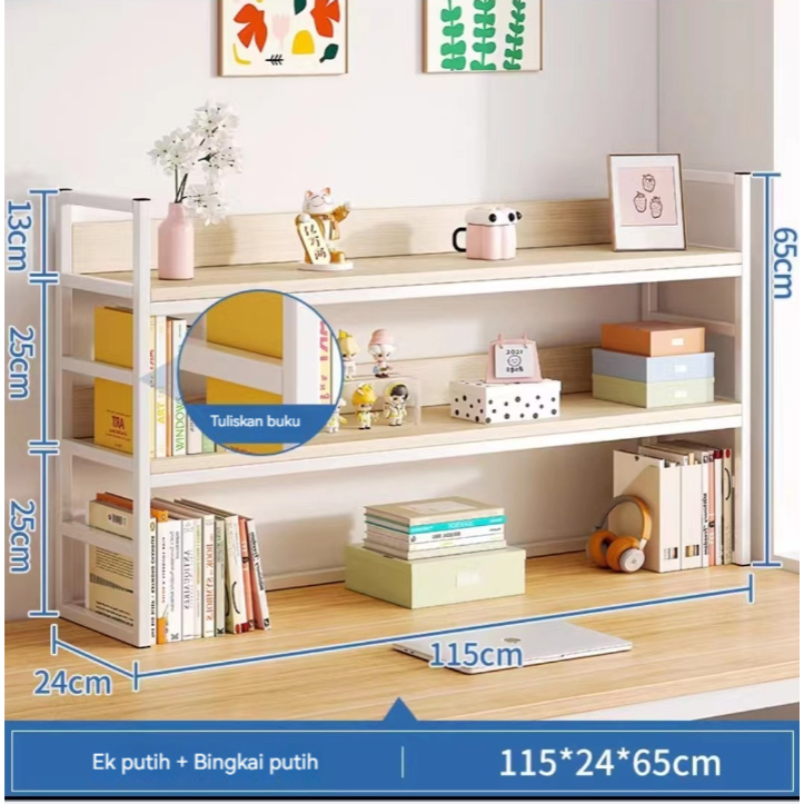 Jual Highline Rak Buku Meja Dinding Rak Buku Rak Meja Stationery ...