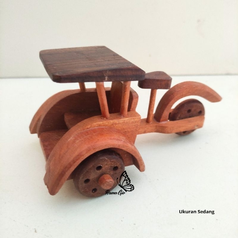 Jual MINIATUR BECAK KAYU UKURAN SEDANG BECAK MAINAN BAHAN KAYU UKURAN ...