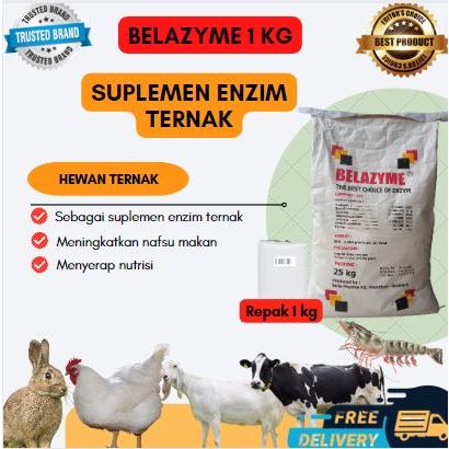 Jual BELAZYME 1KG Suplemen Enzim Nafsu Makan Ayam Ikan Premix Ternak ...
