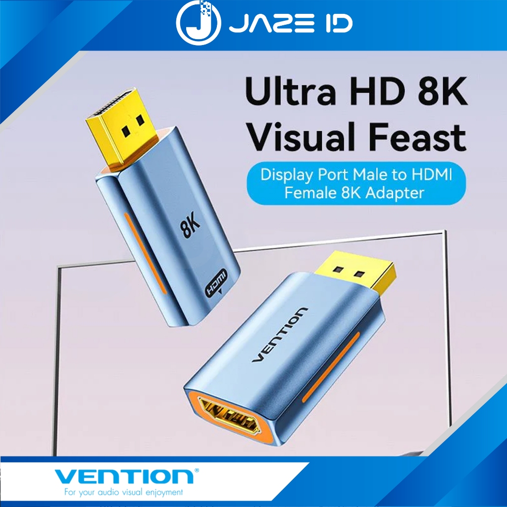 Jual Vention Displayport DP to HDMI Converter Adapter 8K 4K Display ...