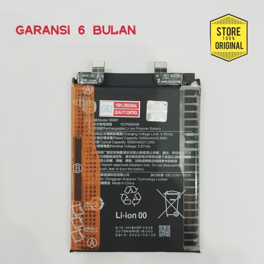 Jual Baterai Battery Poco F5 X5 Pro 5G Redmi Note 12 Pro Note 12T BP4K ...