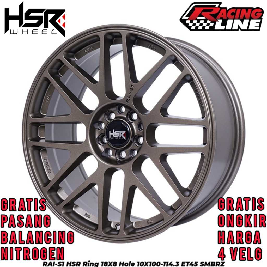 Jual VELG MOBIL RACING HSR RAI-S1 R18 UNTUK INNOVA EXPANDER RUSH ...