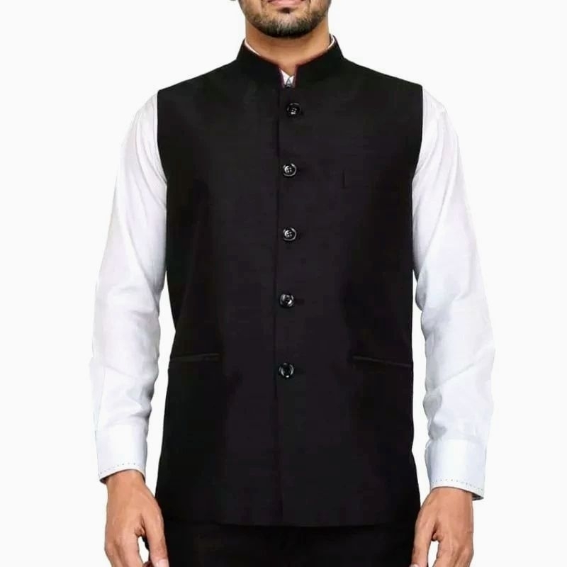 Jual Rompi - Rompi pakistan - rompi pria Islami - rompi hitam - nevy ...