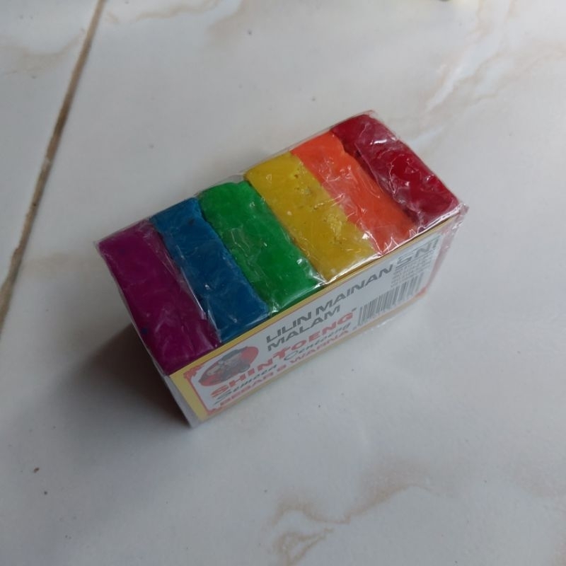 Jual Plastisin Shintoeng Besar Lilin Mainan Malam Pet Warna - 1 Pack ...