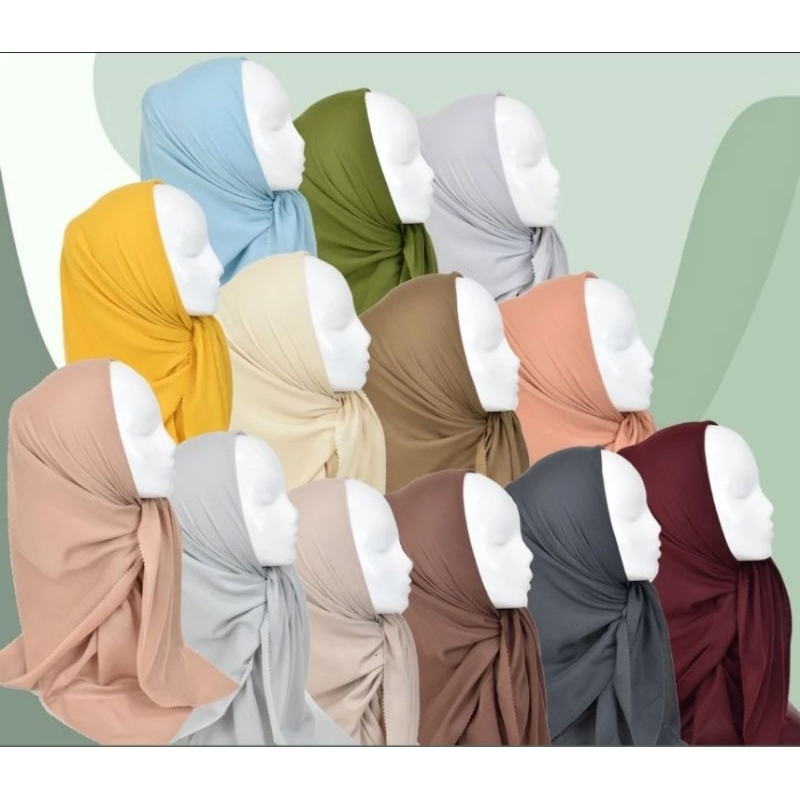 Jual Marsha Hijab kerudung polos Bahan voal paris platinum Bahan terbaik warna lengkap termurah ...