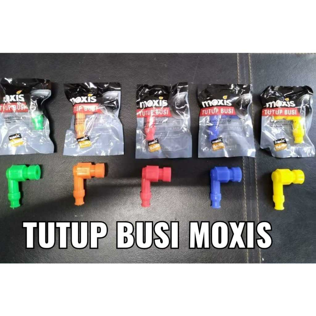 Jual Tutup Busi Warna Moxis Biru Kuning Merah Hijau Orange | Shopee ...