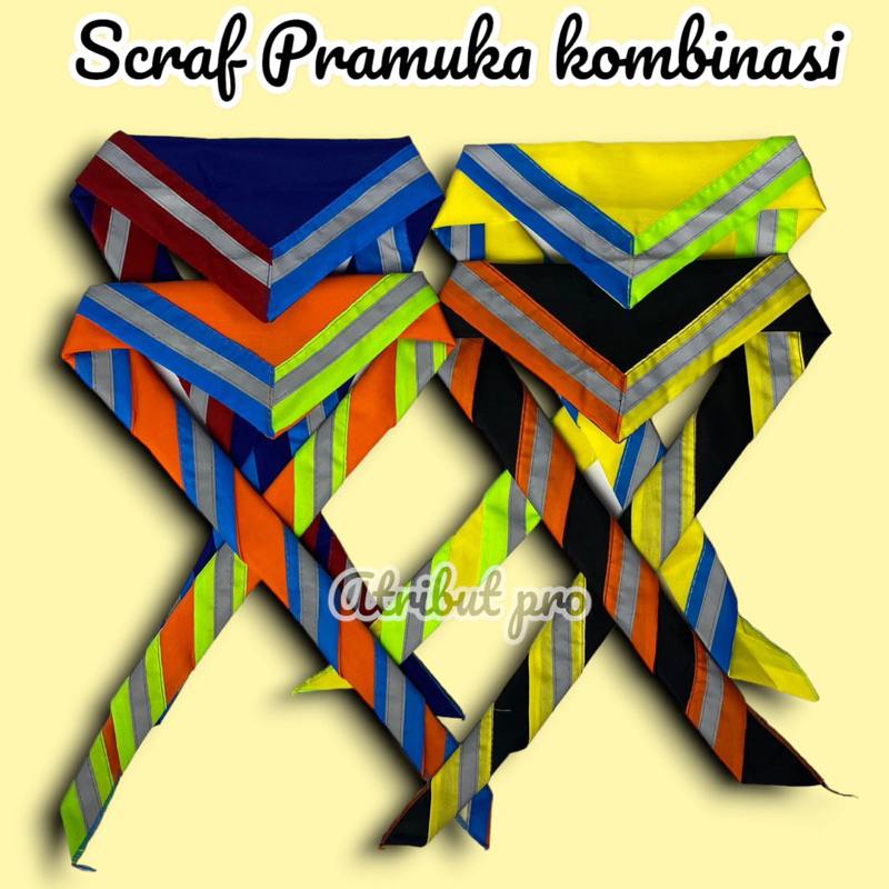 Jual Scraf pramuka / Skraf Pramuka / Scarf Pramuka Kombinasi Menyala ...