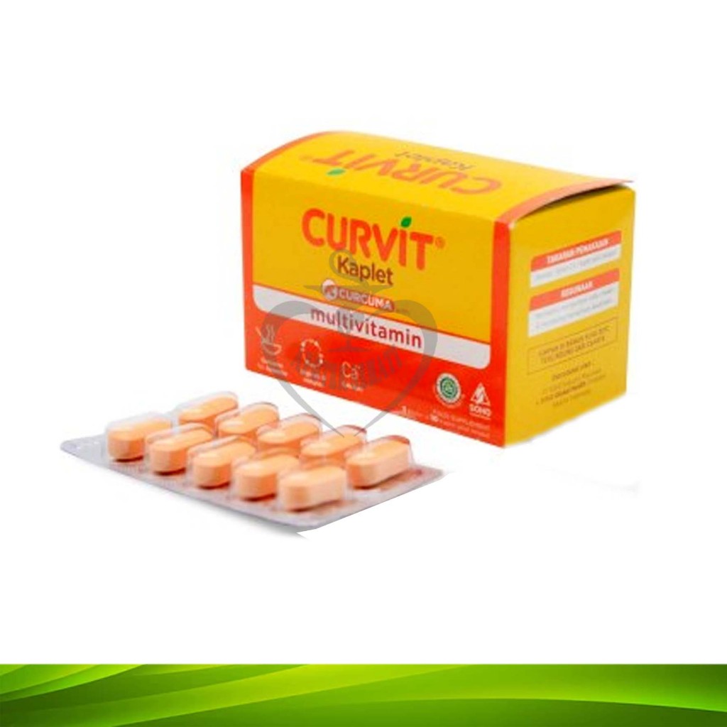 Jual Curvit Tablet Suplemen Multivitamin Penambah Nafsu Makan | Shopee ...