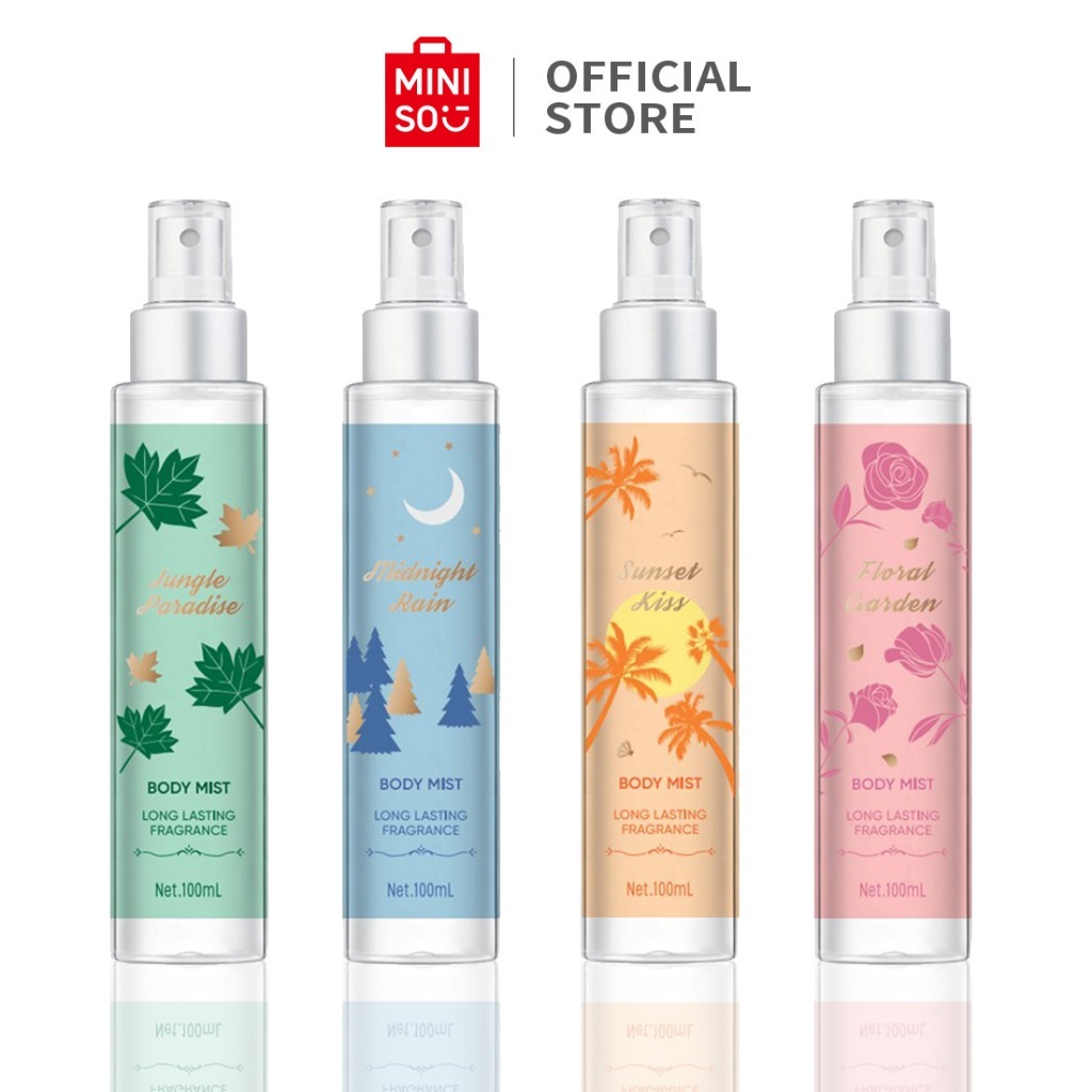 Jual Miniso Body Mist 100ml / Midnight Rain / Jungle Paradise / Floral ...