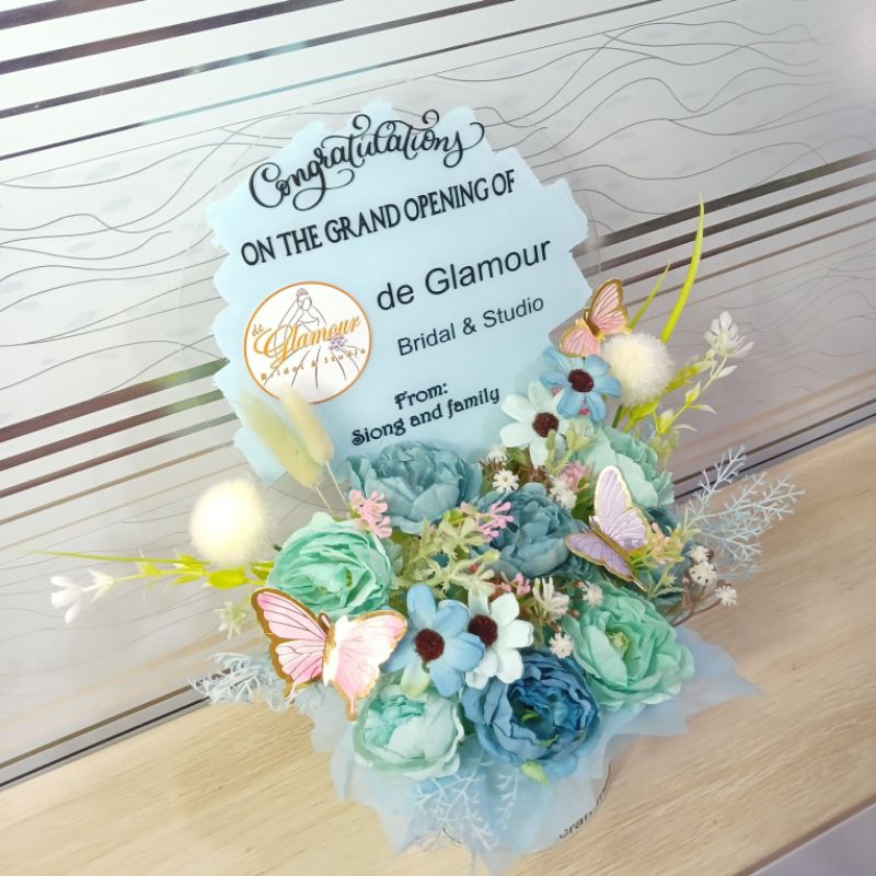 Jual Box 15cm Bloombox akrilik ucapan selamat grand opening | Shopee ...
