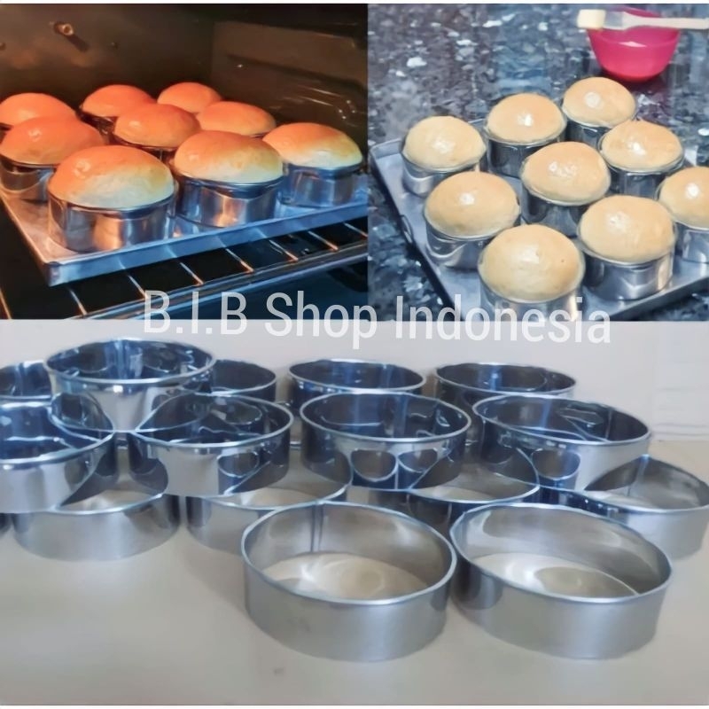 Jual Cetakan roti Ring burger Ring cutter stainless steel | Shopee ...