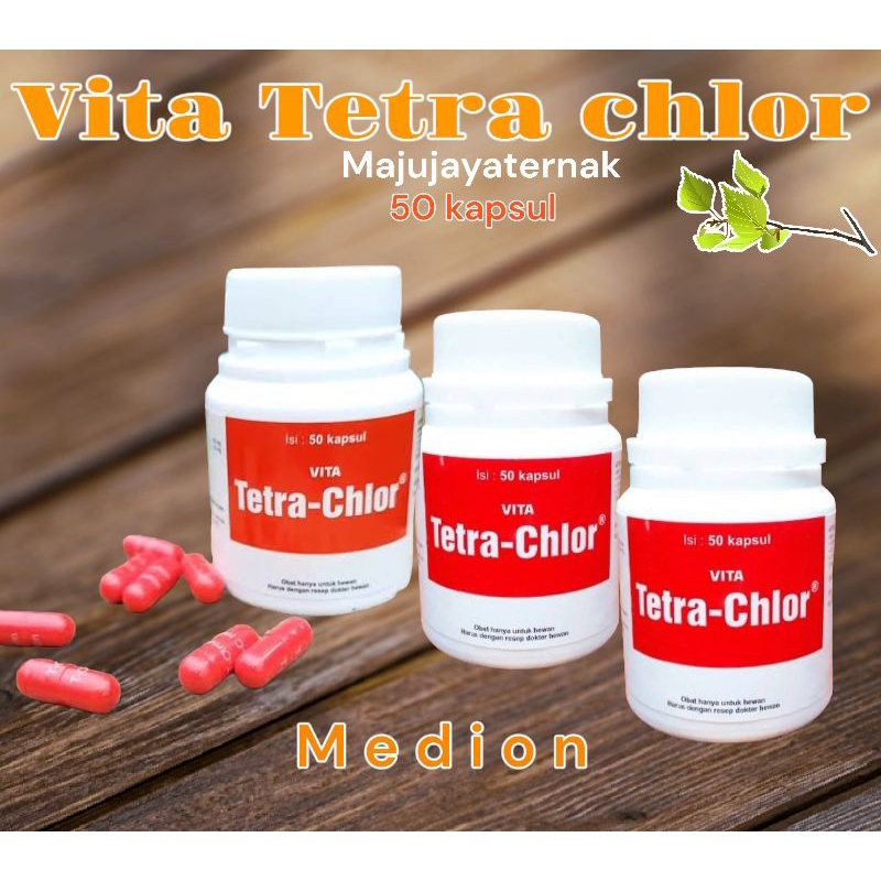 Jual vita tetrachlor 50 kapsul crd pilek ayam bebek | Shopee Indonesia