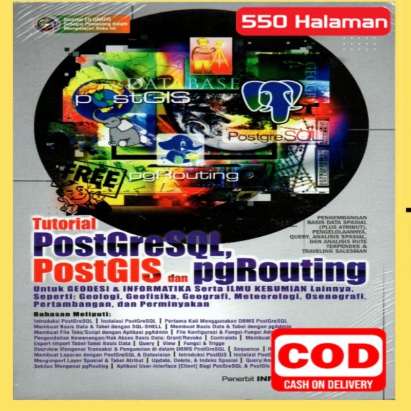 Jual BUKU TUTORIAL POSTGRESQL POSTGIS DAN PGROUTING EDDY PRAHASTA | Shopee Indonesia
