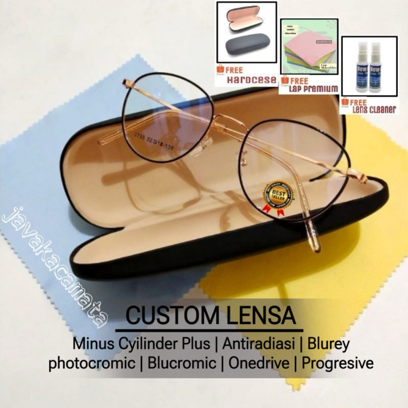 Jual Frame Kecil Lensa optik (muka kecil) kacamata+lensa Blueray ...