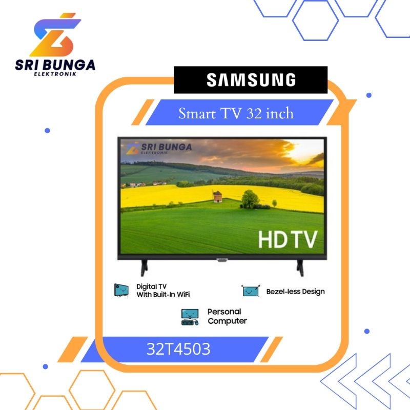Jual Smart TV SAMSUNG 32T4503 LED 32 Inch HD Digital | Shopee Indonesia