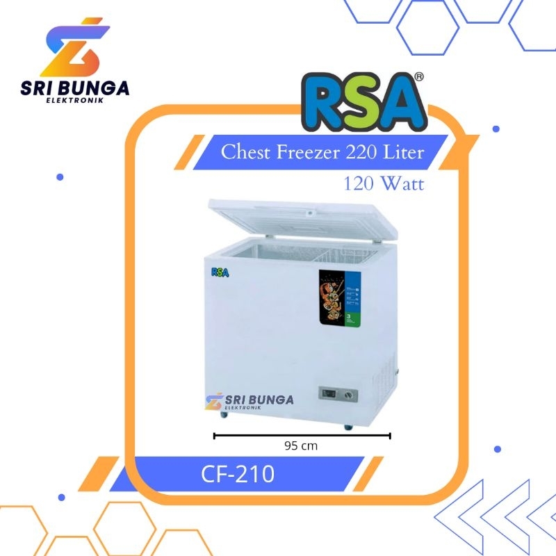 Jual Chest Freezer RSA CF-210 Freezer Box 200 Liter | Shopee Indonesia
